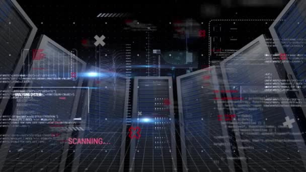 Animation Data Processing Diagrams Server Room Global Business Finances ...