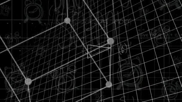 Animation Viewfinder Math Formulas Numbers Black Background Science Math Data — Stock Video ...