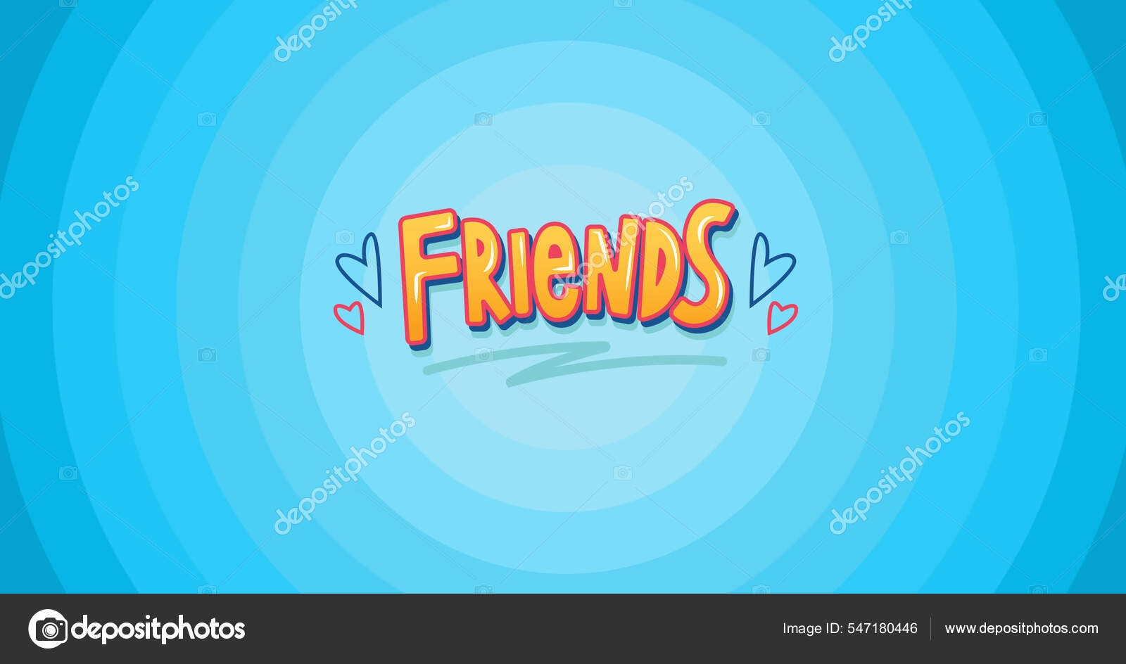 Image Friends Text Hearts Multiple Blue Circles Background Animal Pet ...