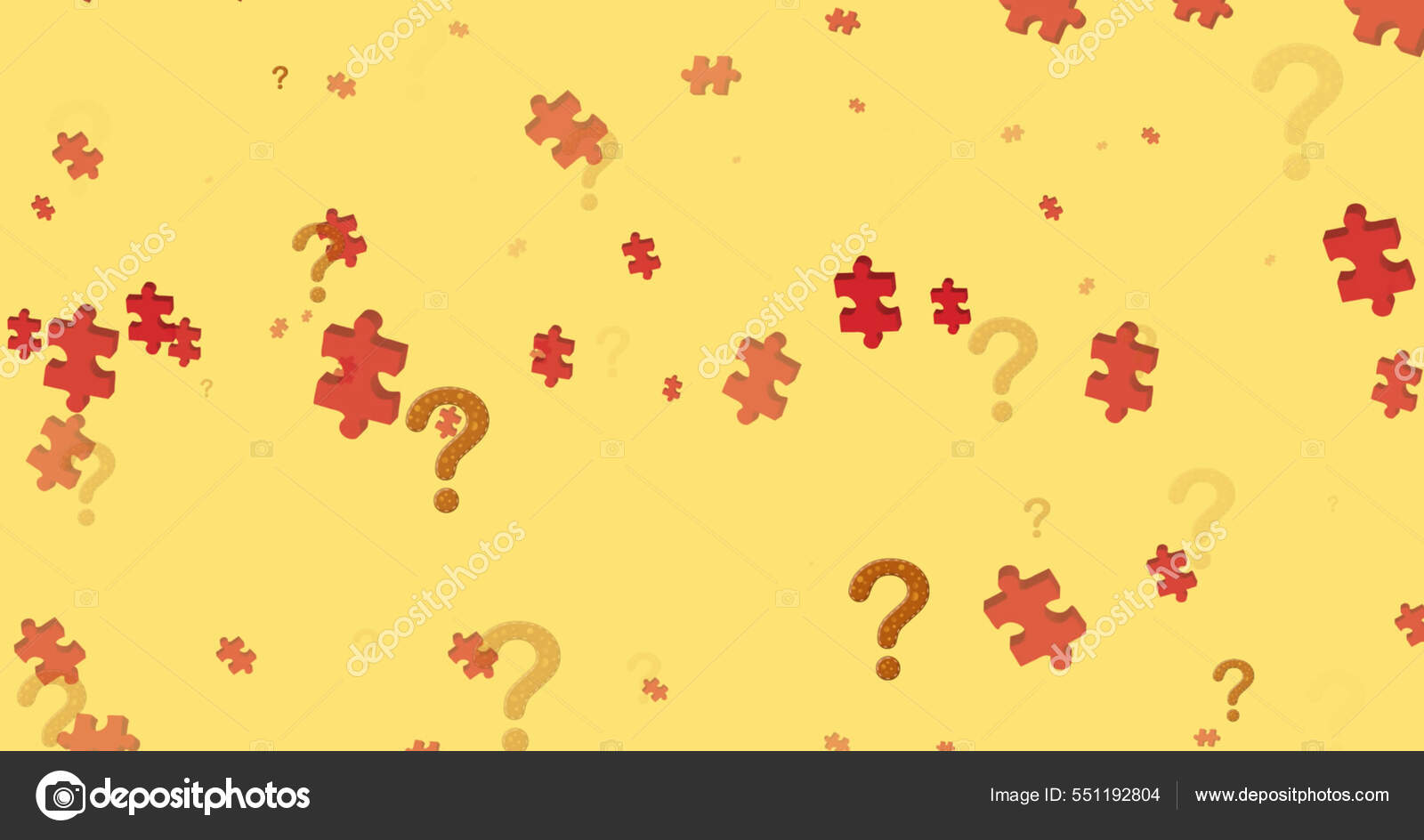 Image Puzzles Question Marks Yellow Background National Puzzle Day ...