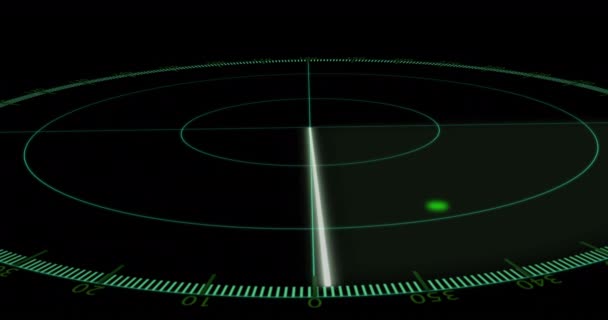 Animation Radar Spots Moving Black Background Radar Digital Interface ...