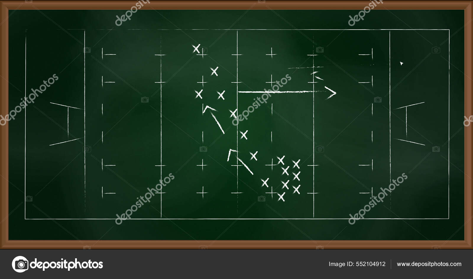 Image Game Plan Sports Field Board Global Sports Concept Digitally ...
