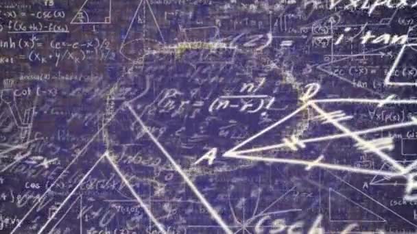 Doodle math blackboard. Mathematical theory formulas and equations ...