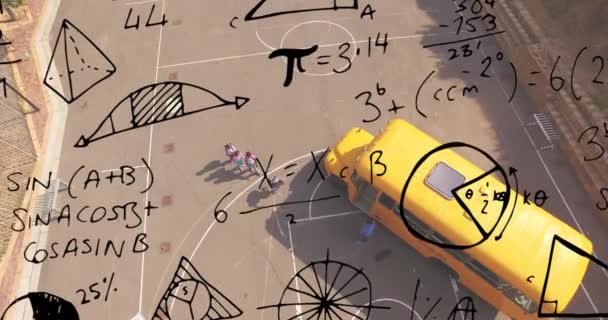 Math Formulas Seamless Pattern Hand Drawn Mathematical Equations Vector ...