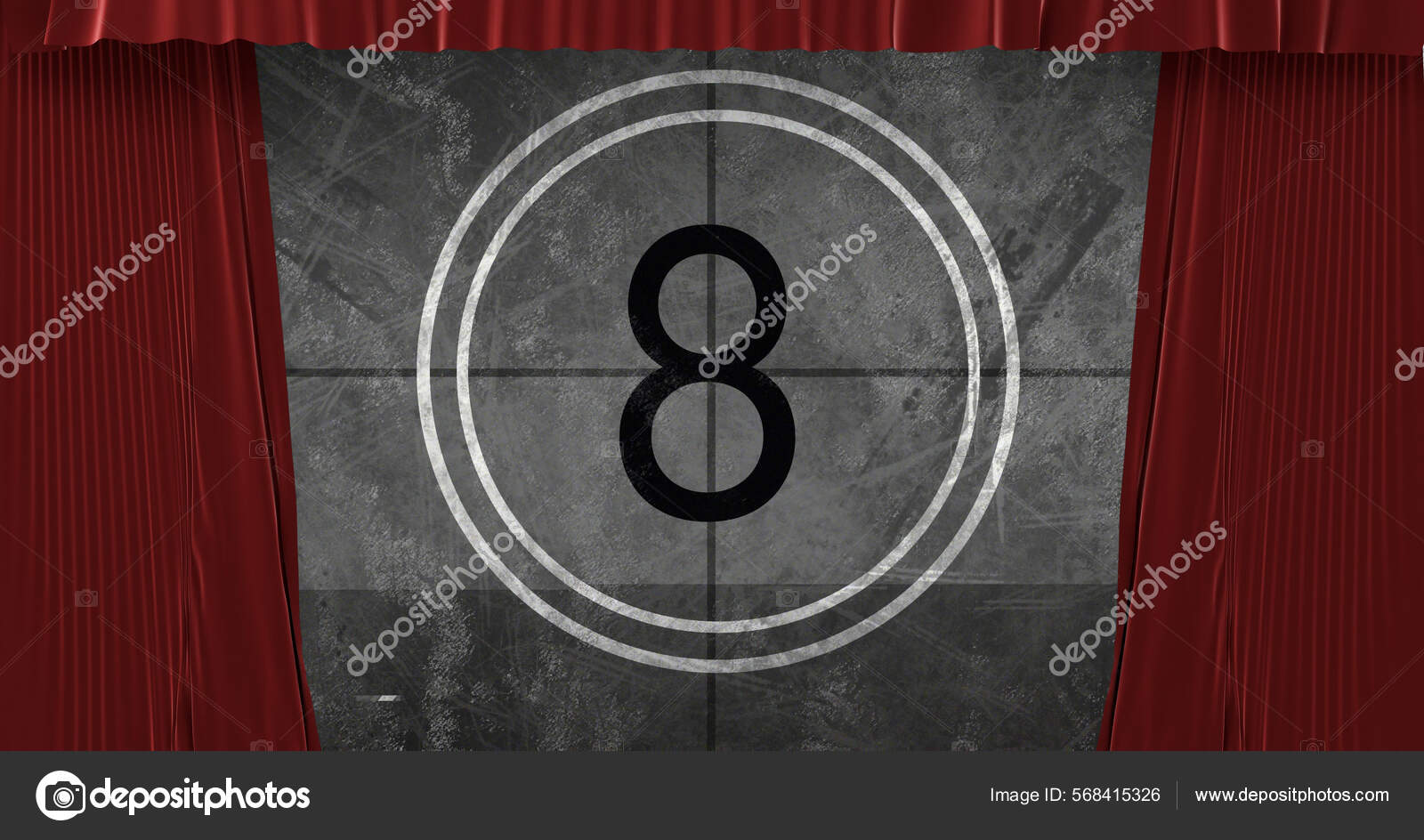 Animated Countdown Animated Red Theater — Stock Photo © vectorfusionart ...
