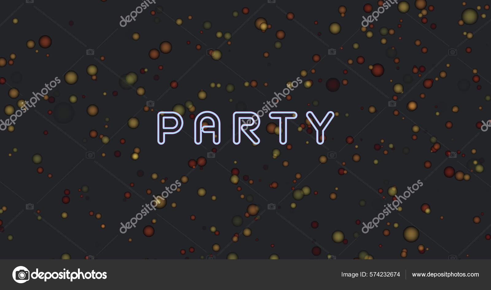 Image Party Black Background Dots Colour Movement Communication Party ...