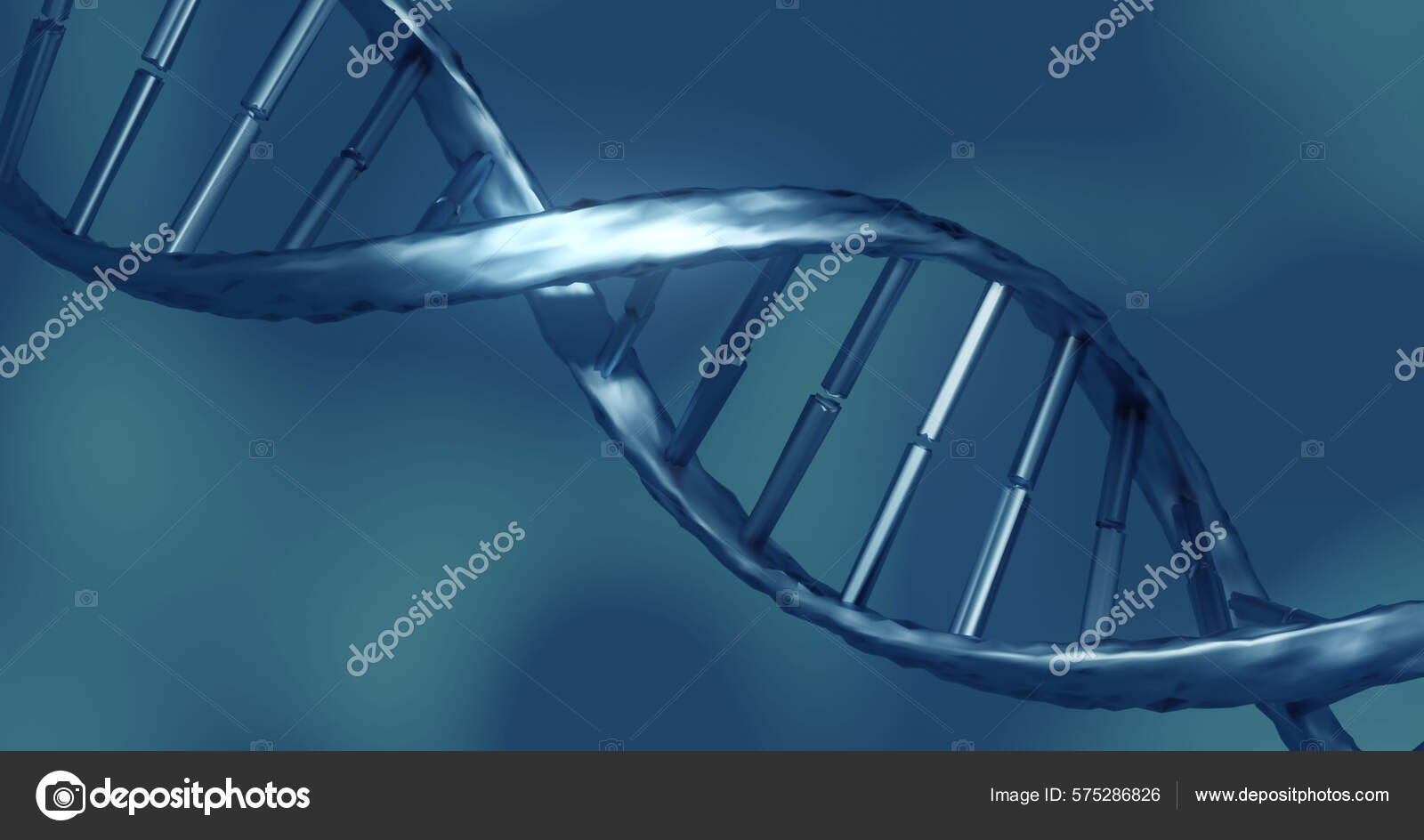 Image Dna Strand Blue Background Global Science Dna Digital Interface ...