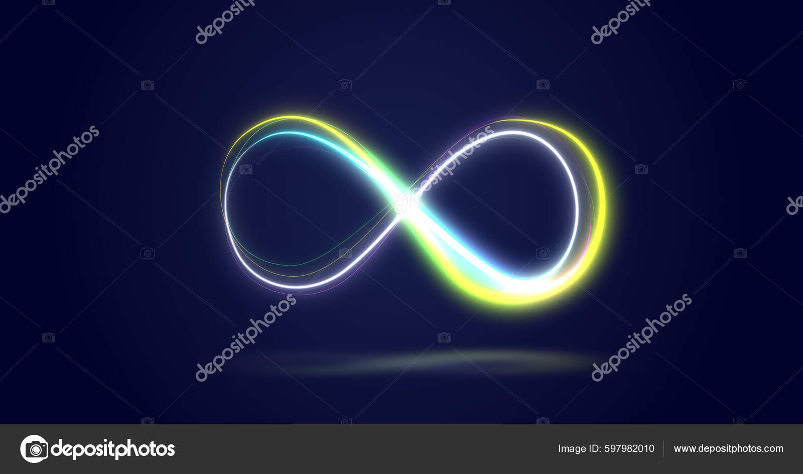Image Infinity Symbol Navy Background Shape Colour Movement Concept ...