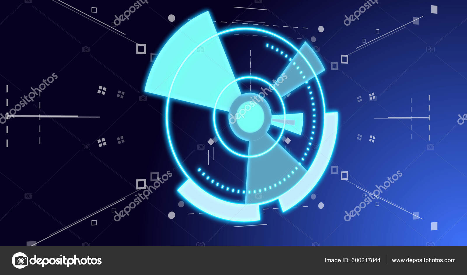 Image Scope Scanning Shapes Black Background Global Technology ...