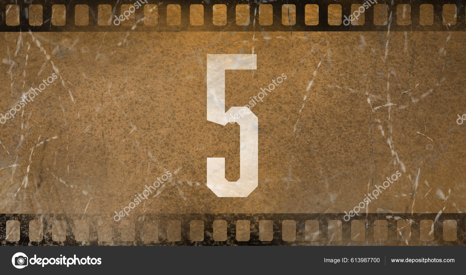 Composite White Colored Number Text Old Negative Camera Film Copy ...