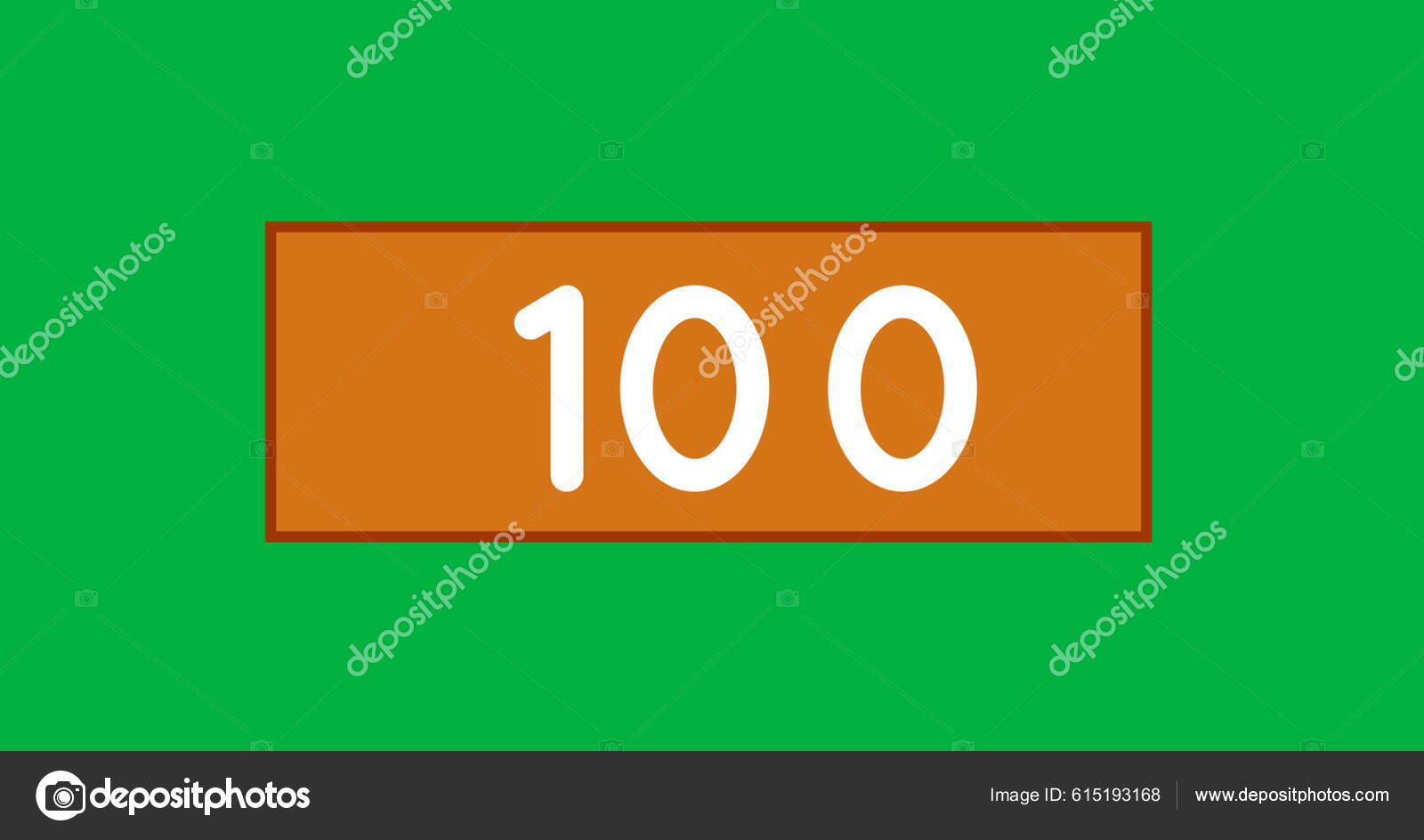 Image 100 Notifications Green Background Social Media Communication ...