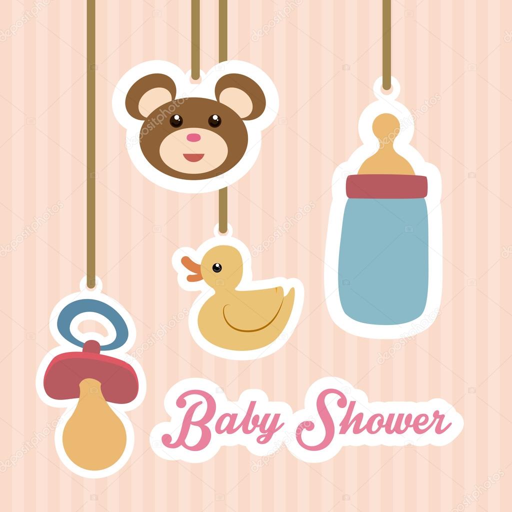 Baby shower design Stock Vector by ©djv #49616485