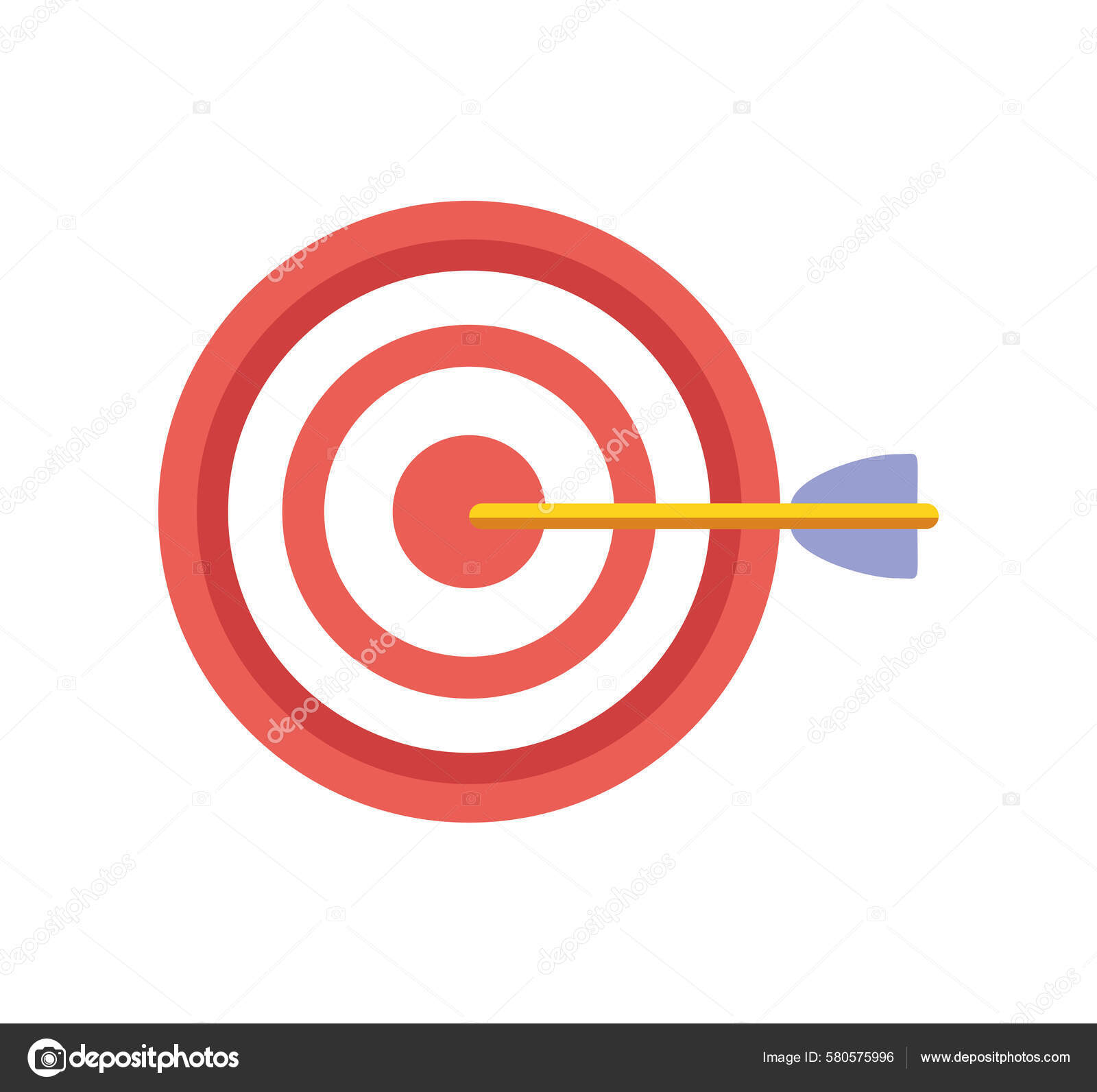 Target Dart Icon White Background Stock Vector Image by ©djv #580575996