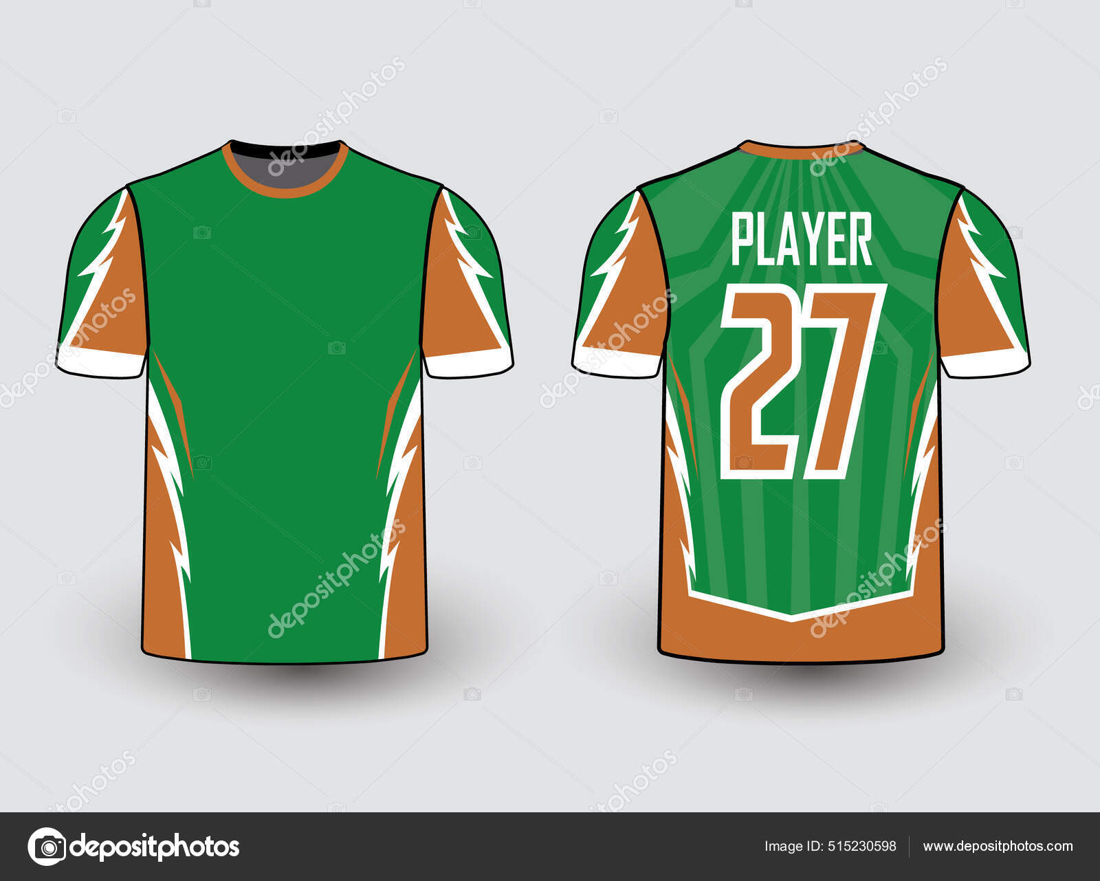 Sports Gear Template Mockup Perfect Fit All Sports Designs Casual Stock ...