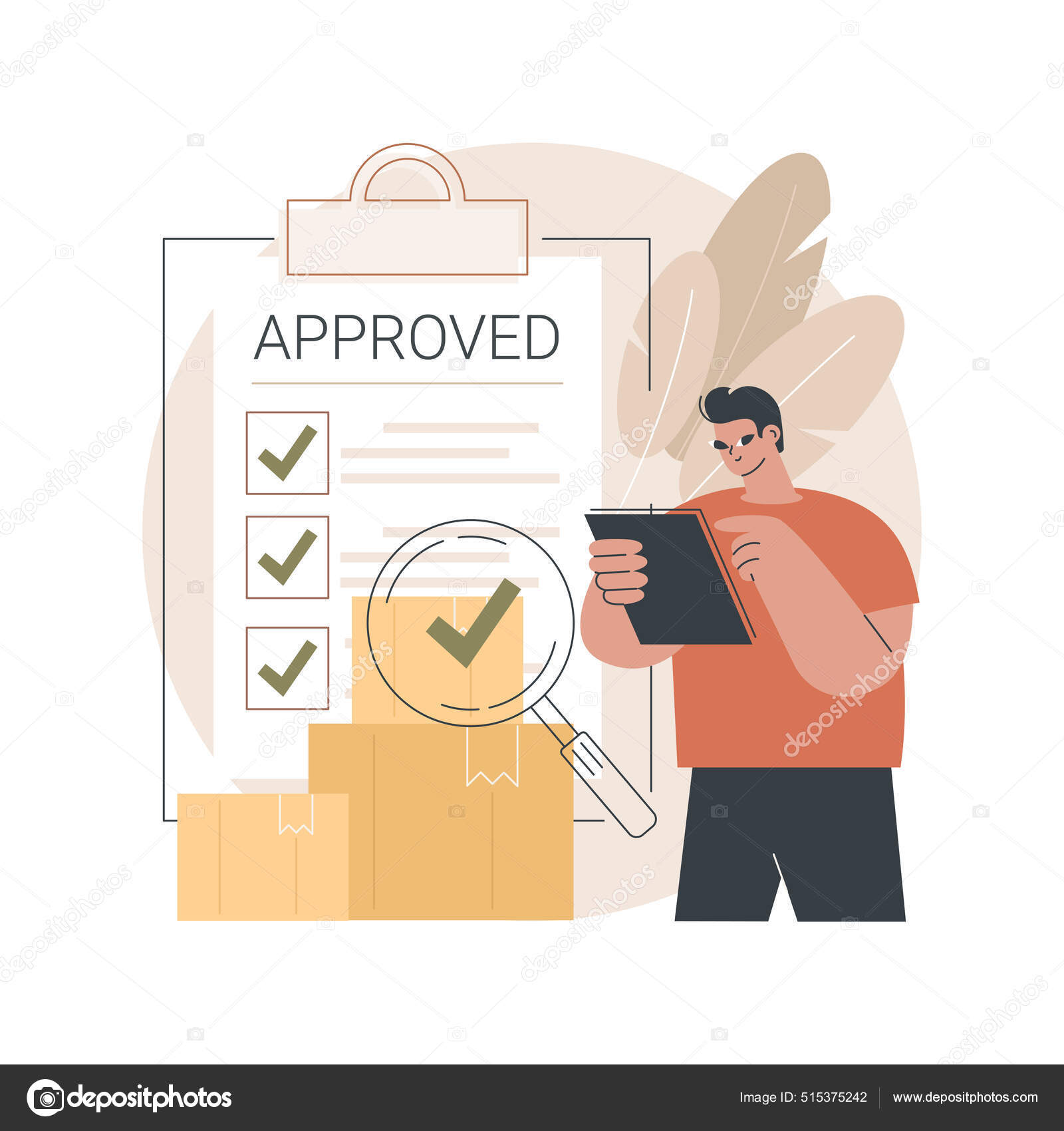 Product Quality Control Abstract Concept Vector Illustration Stock
