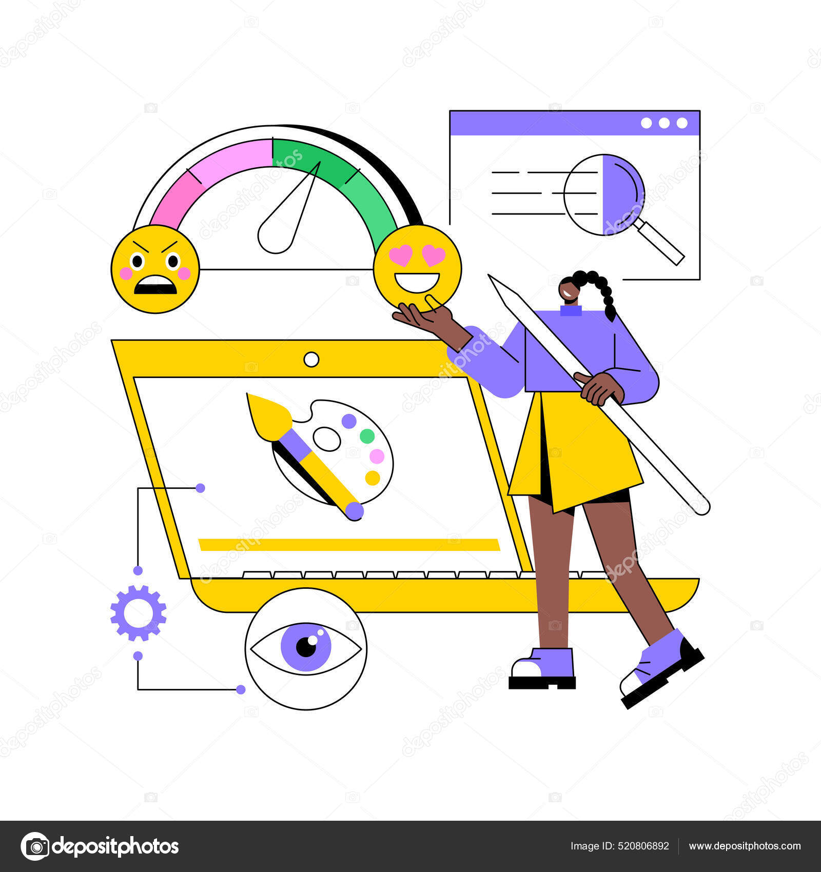 Emotional design abstract concept vector illustration. Stock Vector ...
