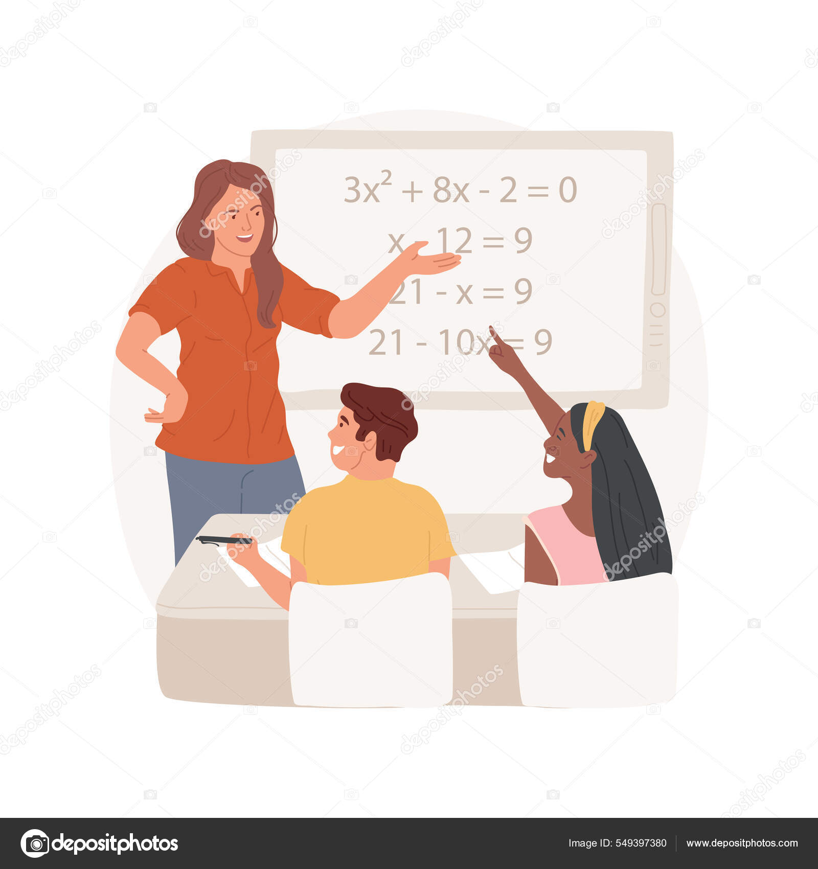 High School Math Teacher Cartoon