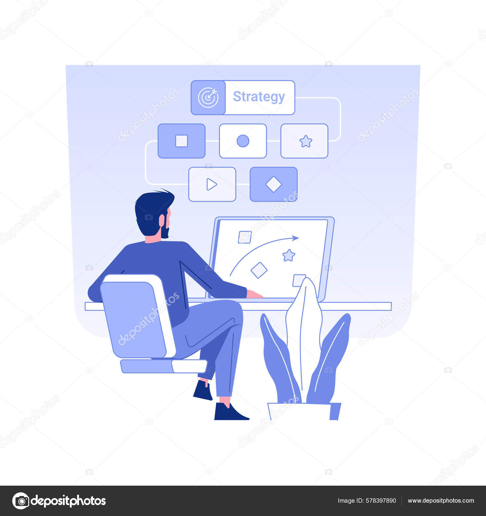 Content Manager Isolated Concept Vector Illustration Advertising Agency ...