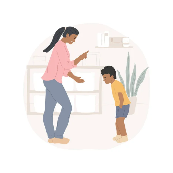 Infantil celos ilustración vectorial dibujos animados aislados. Vector ...