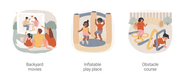 Children obstacle course Vector Art Stock Images | Depositphotos