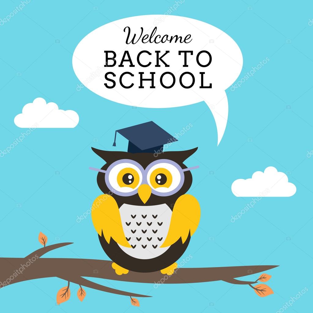 Back To School Owl Clip Art
