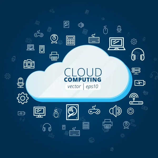 100,000 Cloud computing background Vector Images | Depositphotos