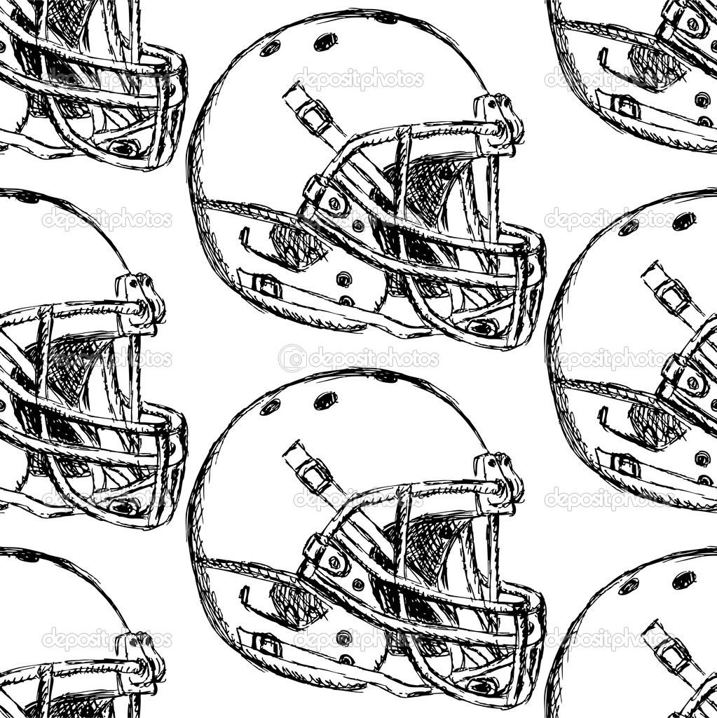 Vintage Football Helmet Clip Art