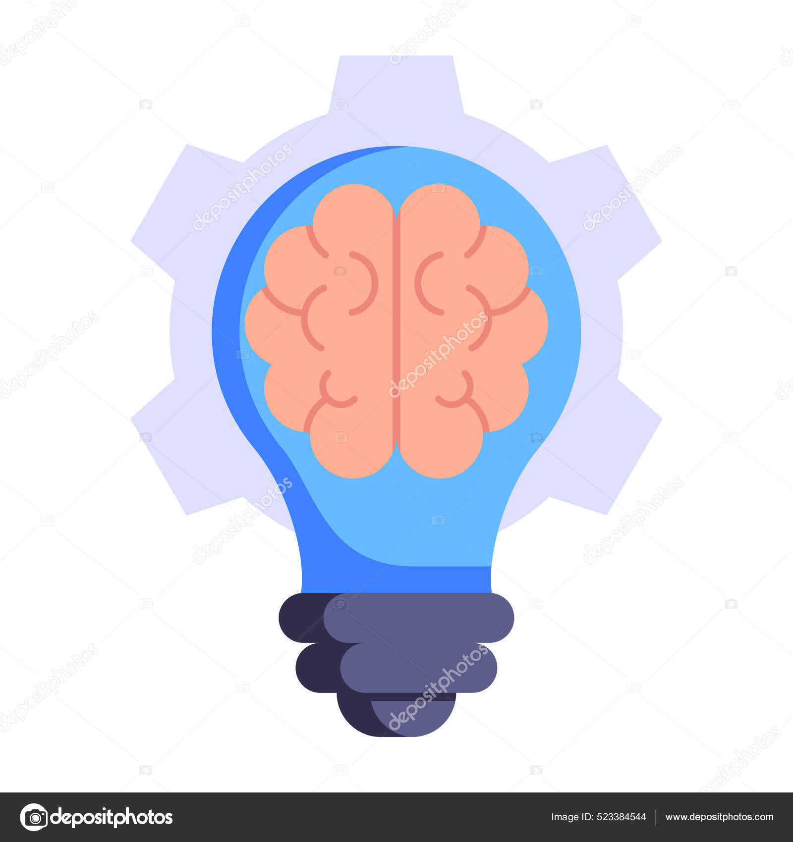 Brain Clipart Vector Cross