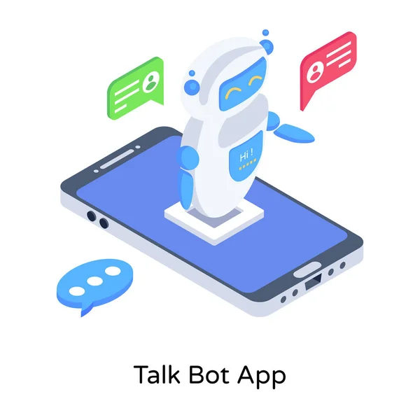 Man Smartphone Robot Vector Illustration Stock Vector by ...