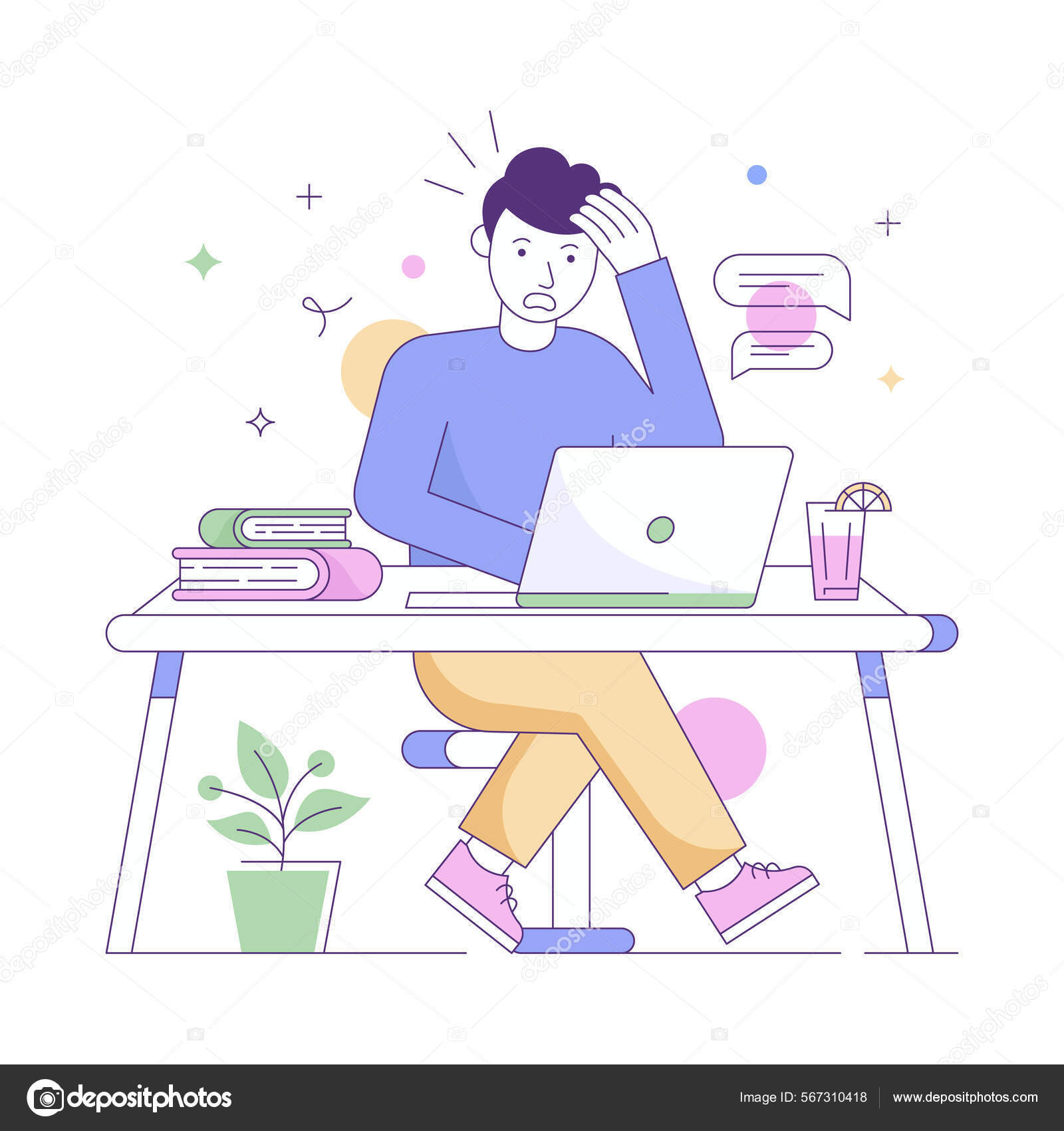 Learning Cartoon Vector Illustration Stock Vector by ©smashingstocks ...