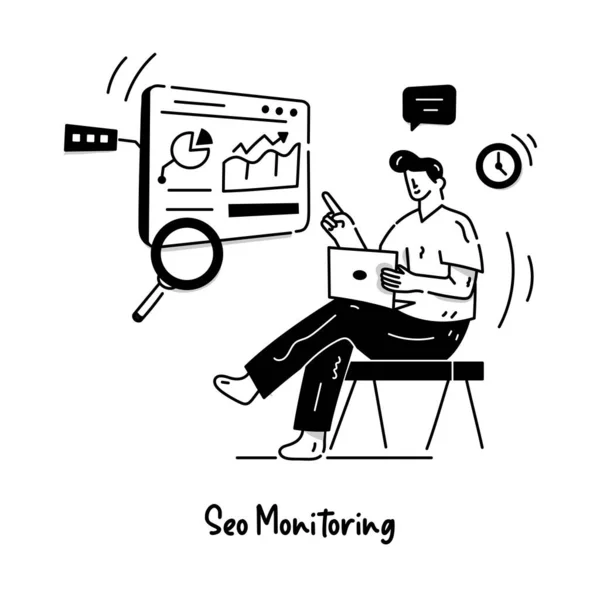 Seo Performance Cartoon Vector Illustration Stock Vector by ...