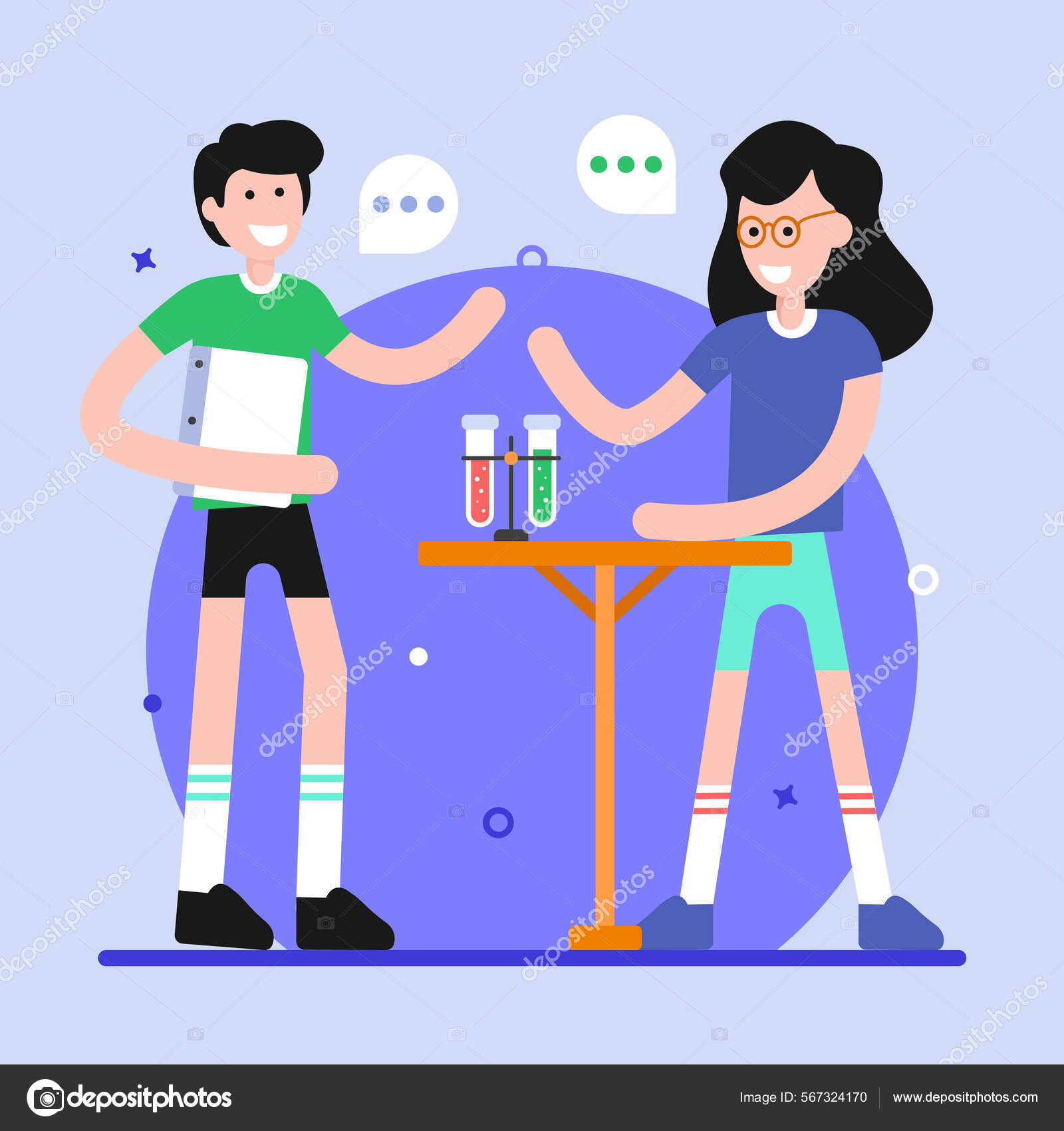 Data Scientist Cartoon Vector Illustration Stock Vector Image by ...