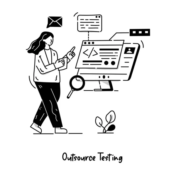 Software Testing Cartoon Vector Illustration Stock Vector by ...