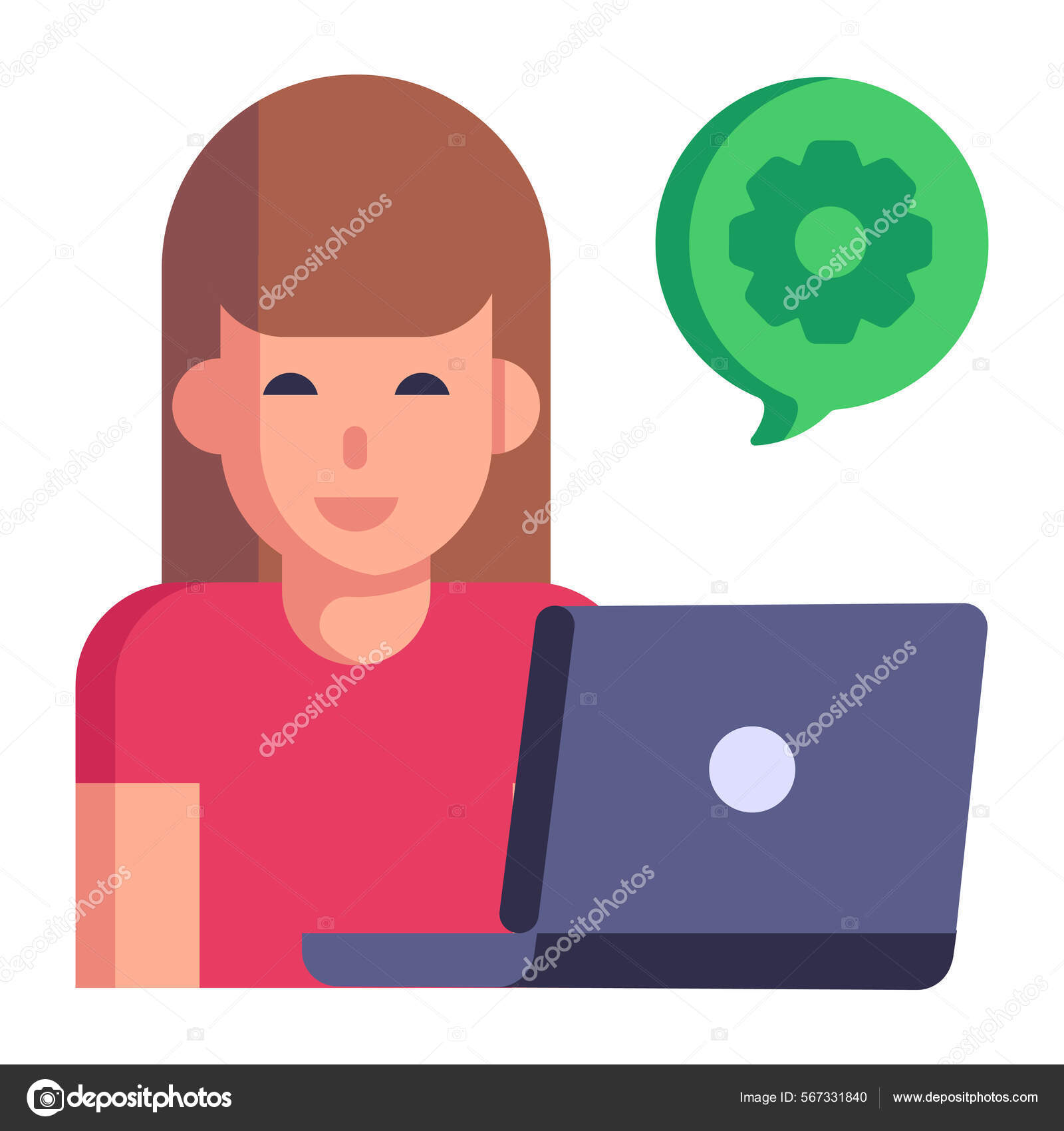 Software Engineer Cartoon Vector Illustration Stock Vector Image by ...