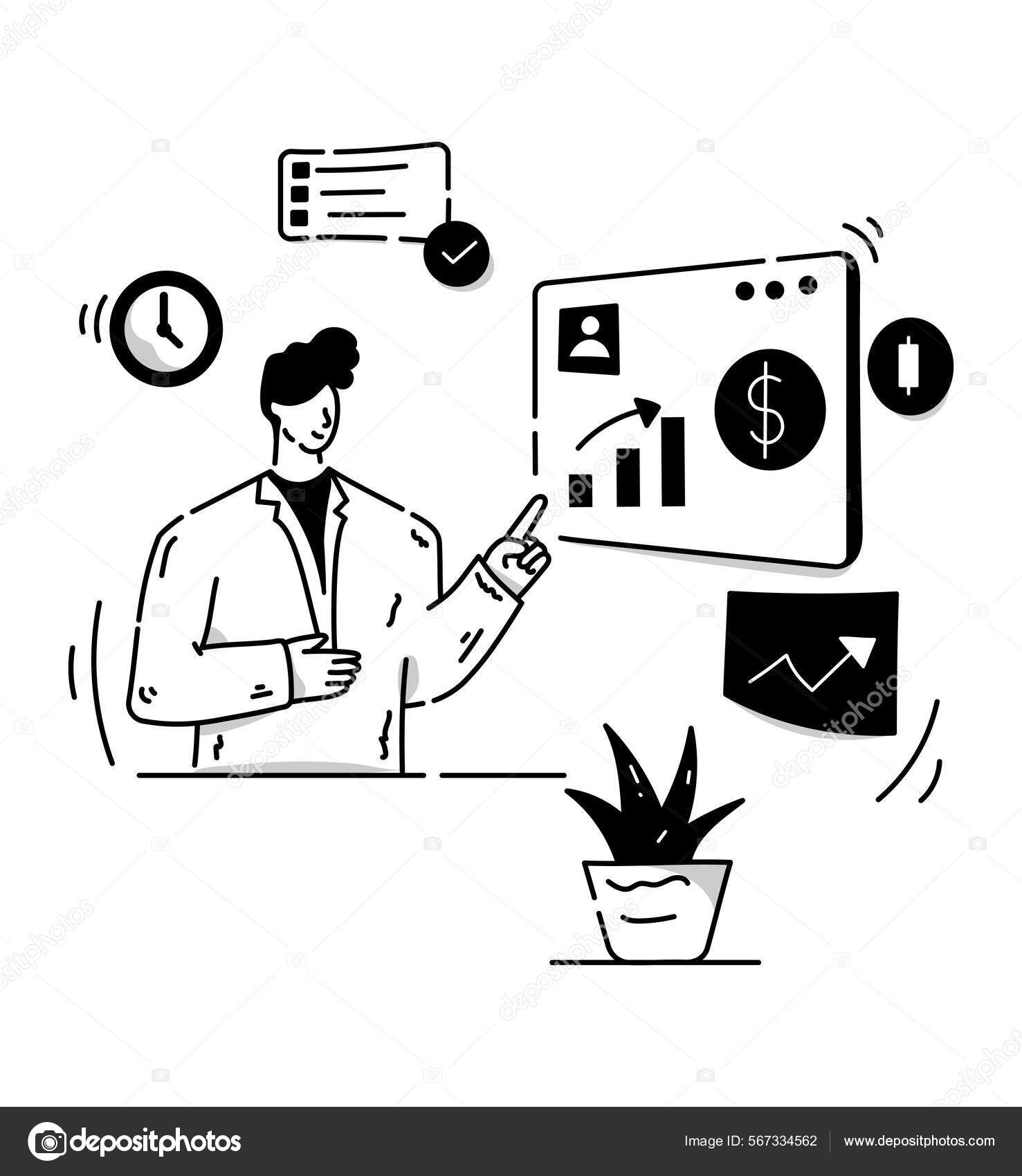 Accounting Audit Cartoon Vector Illustration Stock Vector by ...