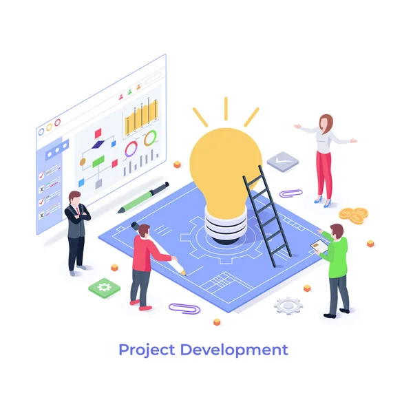 Pengembangan proyek imágenes de stock de arte vectorial | Depositphotos