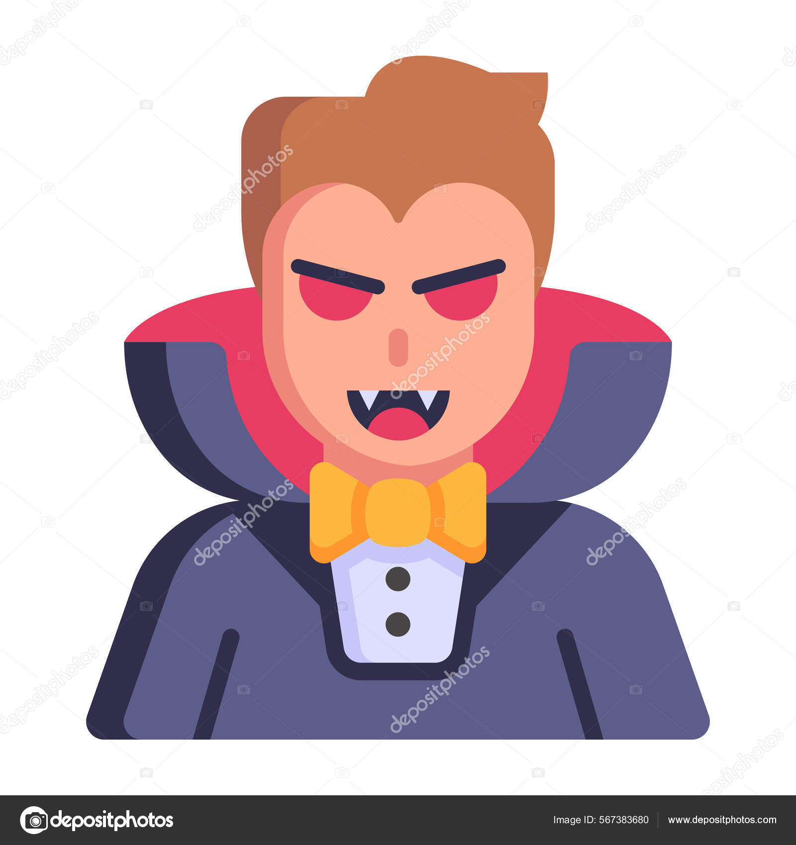 Vampire Bow Tie Vector Illustration Stock Vector by ©smashingstocks ...