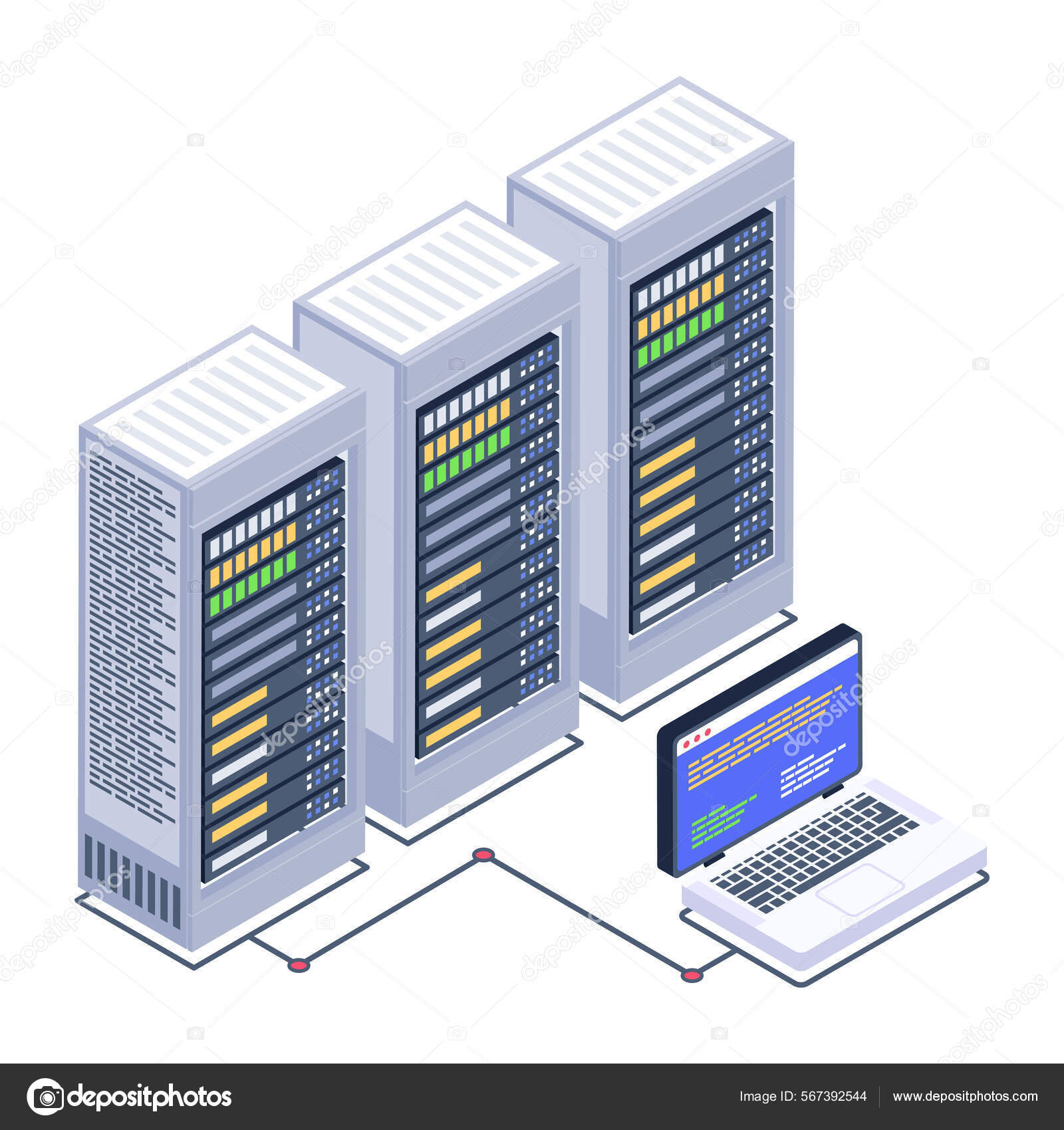 Server Room Icon Database Concept Vector Illustration Design Vector de stock por ©smashingstocks ...