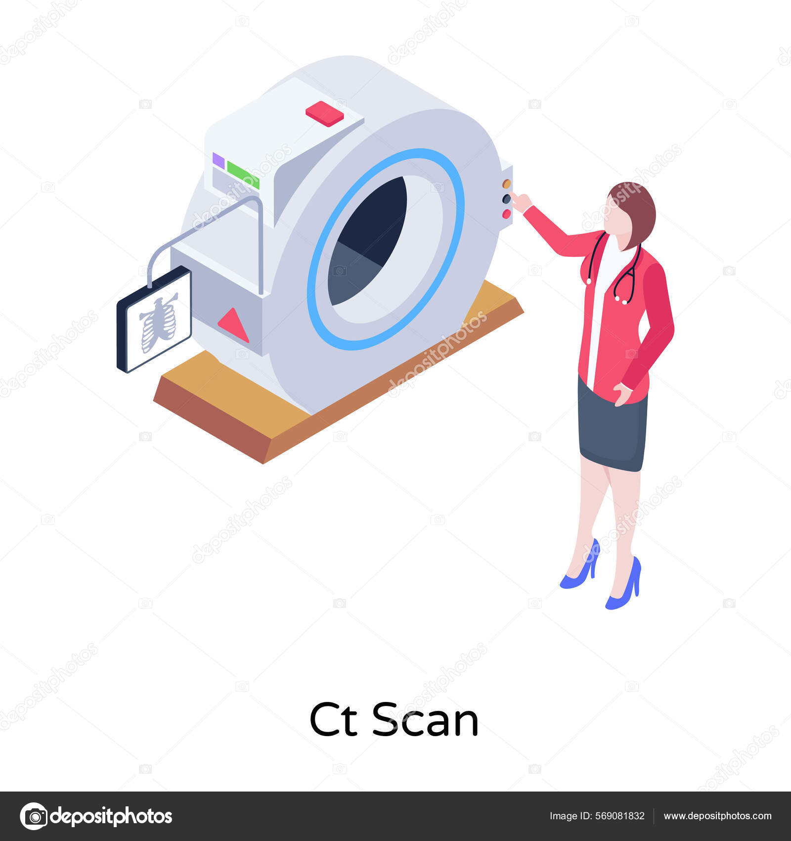 Scan Cartoon Vector Illustration Stock Vector by ©smashingstocks 569081832