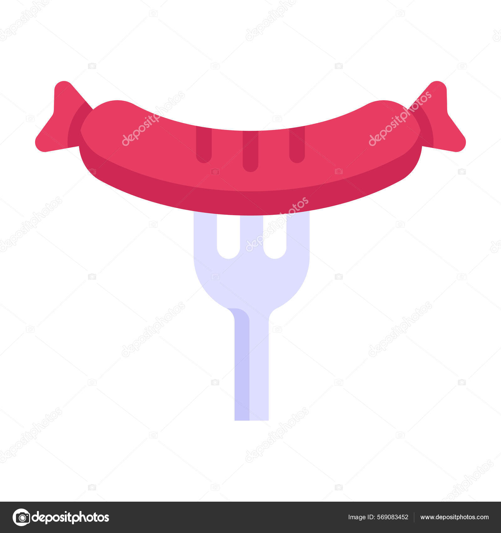 Sausage Cartoon Vector Illustration Stock Vector by ©smashingstocks ...