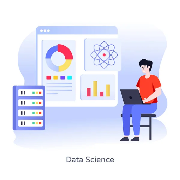 Data Scientist Cartoon Vector Illustration Stock Vector by ...