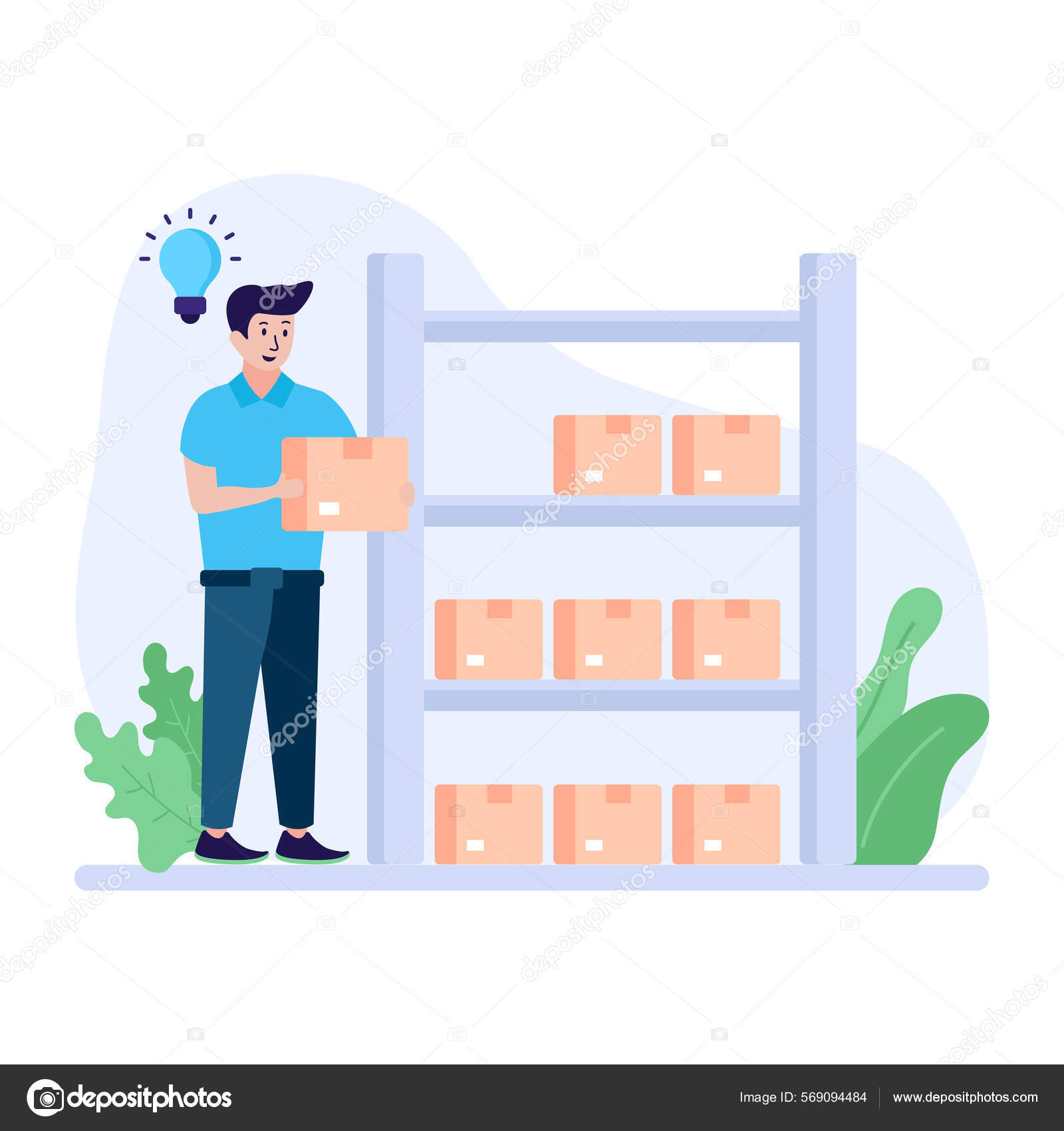 Barcode Scanning Cartoon Vector Illustration Stock Vector by ...