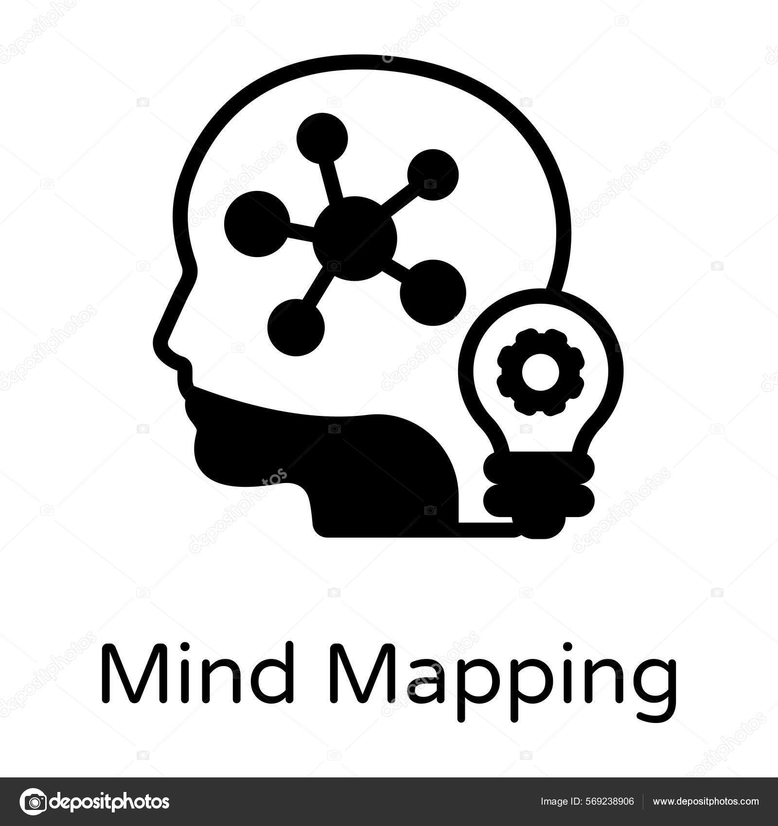 Mind Mapping Cartoon Vector Illustration Stock Vector Image by ...
