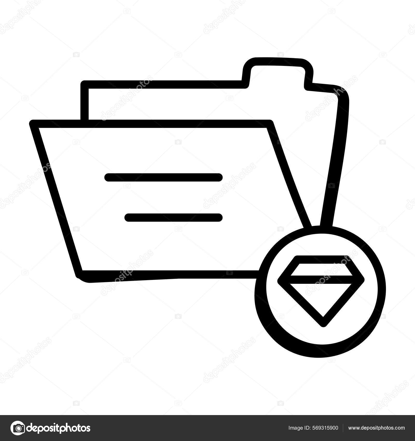 Folder Icon Vector Illustration Stock Vector by ©smashingstocks 569315900 Folder Icon Vector Illustration Stock Vector by ©smashingstocks 569315900