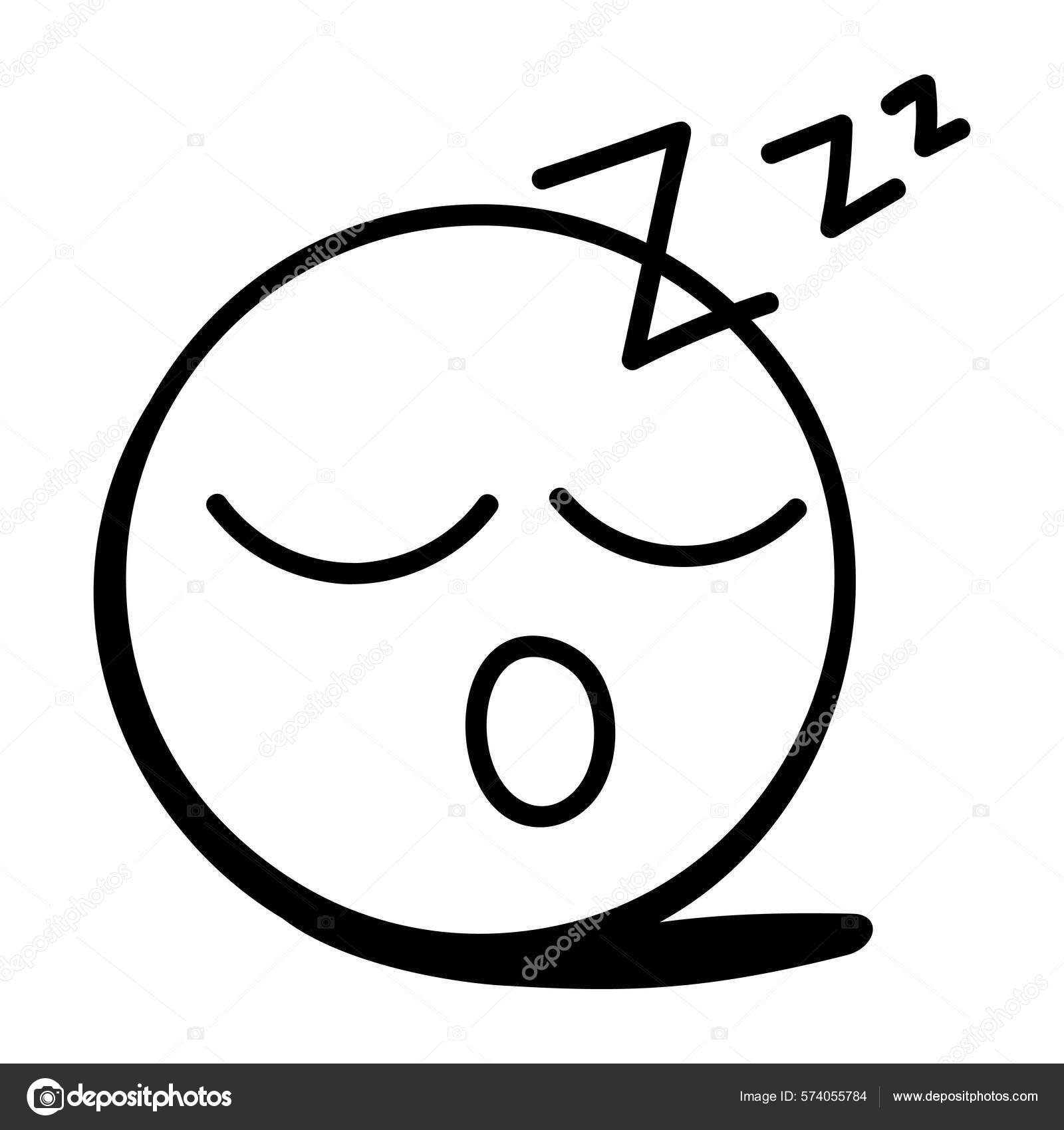 Sleeping Face Icon Vector Illustration Design Stock Vector by ...