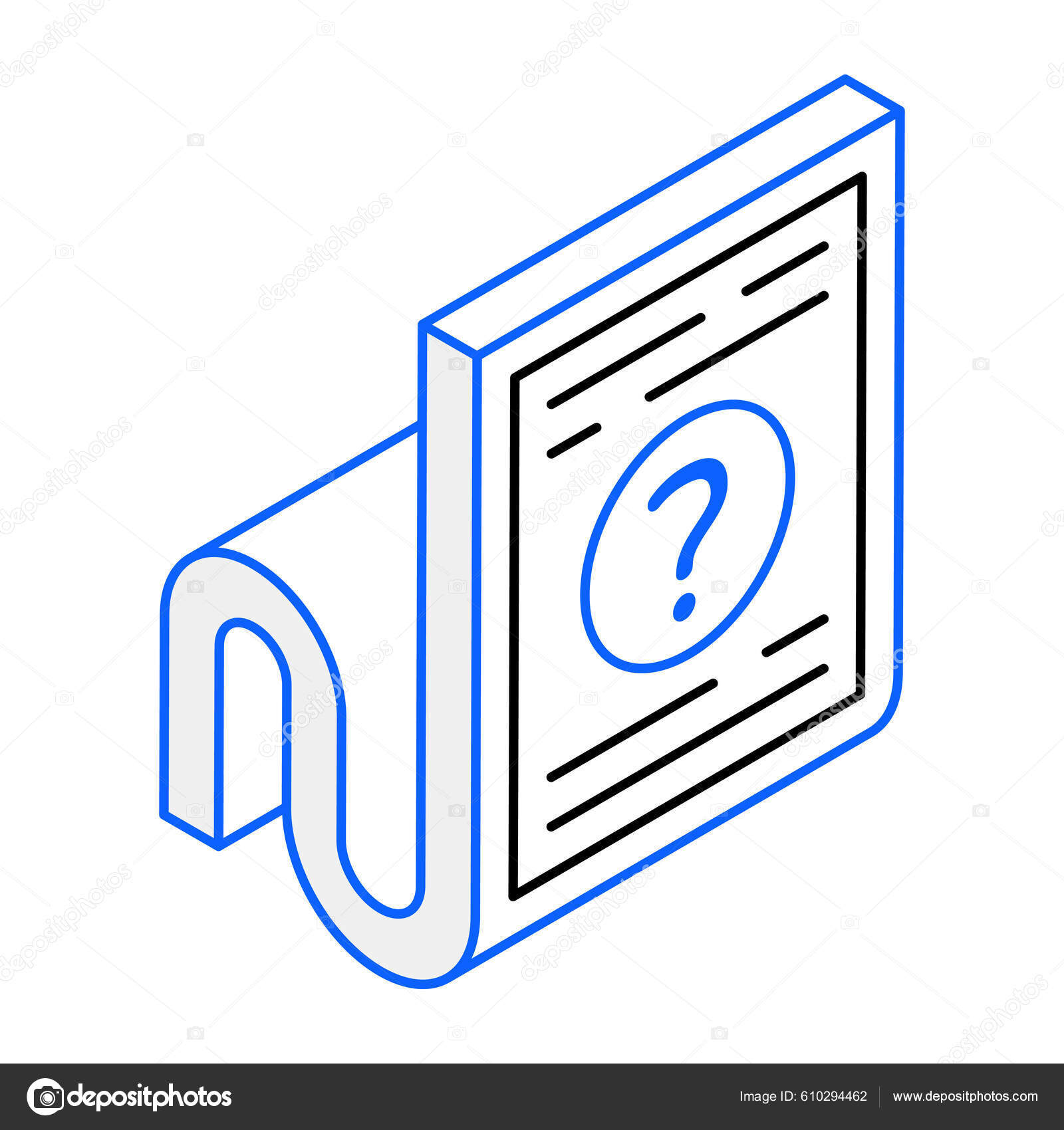 Question Paper Modern Design Icon Vector Illustration Stock Vector by ...
