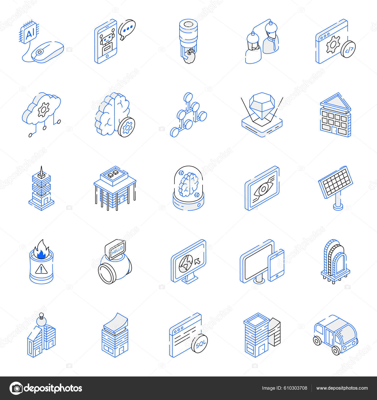 Set Vector Icons Web Design Stock Vector by ©smashingstocks 610303708