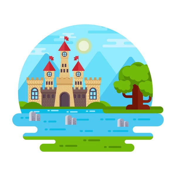 Castle With Moat Clipart Fish