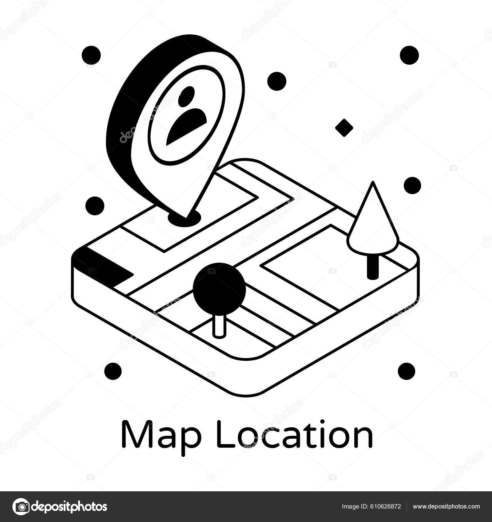 Map Location Modern Design Vector Illustration Stock Vector by ...
