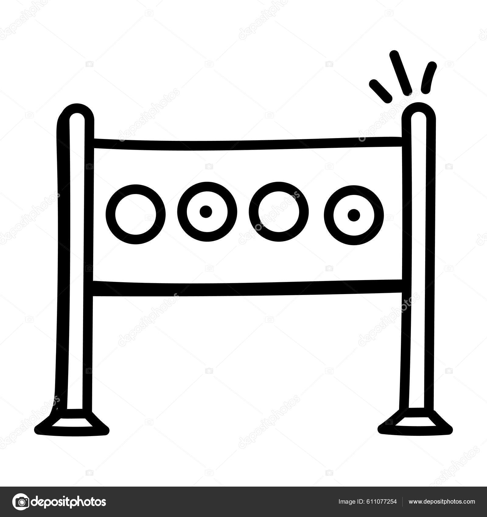 Vector Illustration Barrier Stock Vector by ©smashingstocks 611077254